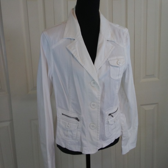 zinc | Jackets & Coats | Zinc White Light Weight Summer Jacket | Poshmark